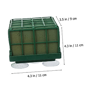Abaodam 4 Pcs Flower Sucker Floral Foams Tray Flower Arrangement Foams Floral Foam Sausage Flower Arrangement Foam Blocks Wedding Car Front Sucker Flower Tray Square Plastic Accessories