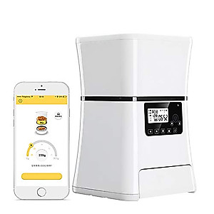 ZZK Intelligent Pet Feederautomatic Cat Feederwater Dispenser Dispenserplastic Automatic Remote Timing Quantitative Automatic Feeding Machinedog Cat Supplies