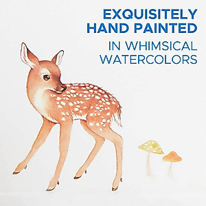 Woodland Nursery Decor, Woodland Animals Baby Nursery Wall Decor Decals Set for Kids Room Decor, Perfect Baby Girl Gifts & Baby Boy Gifts, Gender Neutral Wall Stickers, New Mom Baby Shower Gifts