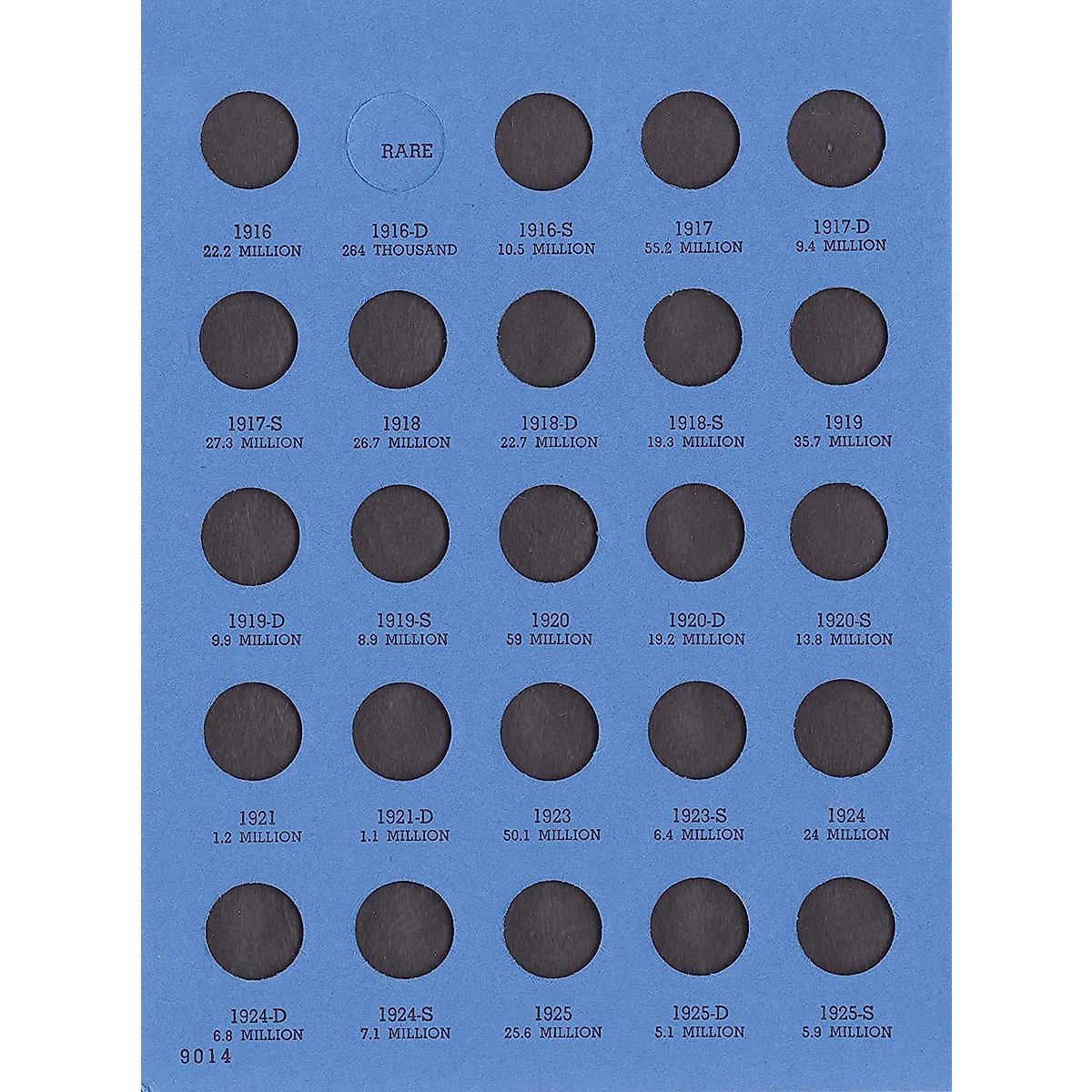 Whitman Mercury Dime Folder (1916-1945) #9014