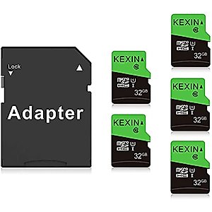 KEXIN Micro SD Card 32GB 5 Pack Micro SD Card Class 10 Ultra MicroSDXC UHS-I Memory Card 32GB High Speed Card, C10, U1, 32 GB