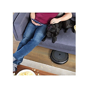 iRobot Roomba i series EVO Wi-Fi Connected Robot Vacuum, Good for Pet Hair, Carpets, Hard Floors, Self-Charging, Black, with MTC Microfiber Cloth