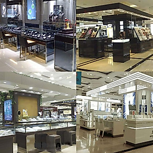 Aolyty 35w (75W Equivalent) PAR30 LED Bulb White 6000K 2800lm E26 Base25 Degree Beam Angle Track Spotlight with Fan AC 120v