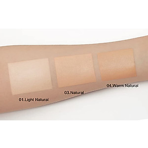 3 Pack Pro Full Cover Liquid Concealer, Waterproof Smooth Matte Flawless Finish Creamy Concealer Foundation for Eye Dark Circles Spot Face Concealer Makeup, Warm Natural, 3×6ml/0.20Fl Oz