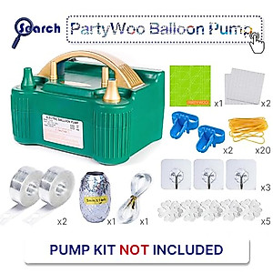 PartyWoo Metallic Rose Gold Balloons, 110 pcs 22 Inch Star Balloons and Rose Gold Balloons Different Sizes Pack of 18 Inch 12 Inch 10 Inch 5 Inch for Balloon Garland Balloon Arch as Party Decorations