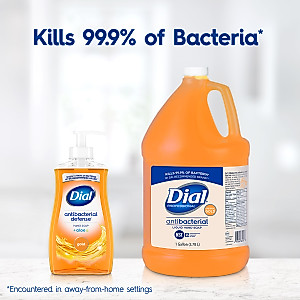 Dial Professional Gold Antibacterial Liquid Hand Soap, 1 Gallon Refill Bottle, 128 Fl Oz