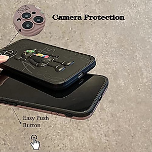 DOWINTIGER Cool iPhone 11 Case for Boys Men, Kawaii 3D Cartoon Street Fashion Shockproof Protection TPU and IMD Protective Designer Case for iPhone 11 - Black