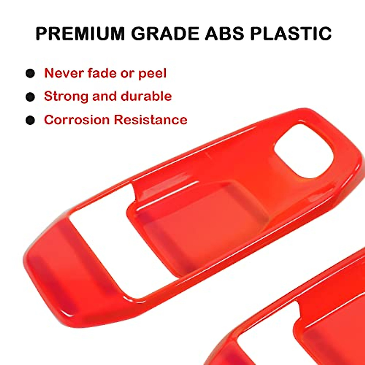 CheroCar 21PCS Full Set Interior Decoration Trim Kit for 2018-2021 Jeep Wrangler JL JLU & Gladiator JT Steering Wheel, Air Conditioning Vent, Reading Light, Speaker (Red)