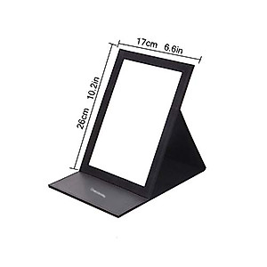 DYPASA Vanity Mirror Make-up Mirror Large Portable Desktop Foldable Makeup Mirror Bedroom Room Mirror Foldable Portable High-Definition Mirror Household Cosmetic Mirror