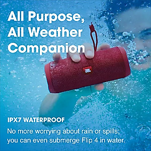 JBL Flip 4, Camouflage - Waterproof, Portable & Durable Bluetooth Speaker - Up to 12 Hours of Wireless Streaming - Includes Noise-Cancelling Speakerphone, Voice Assistant & JBL Connect+