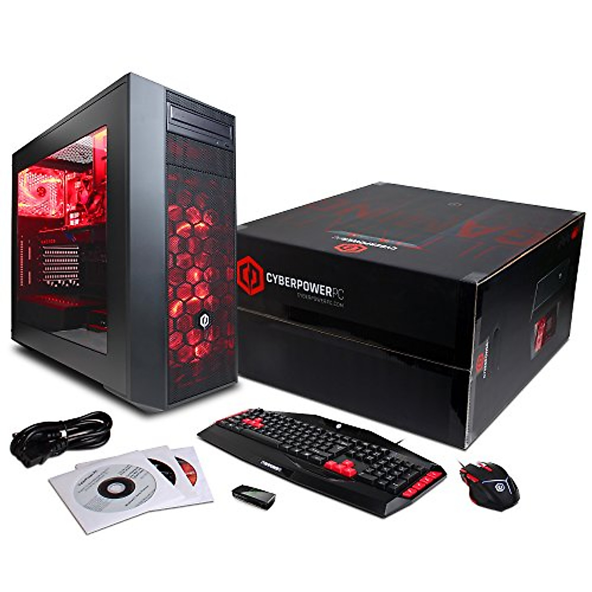 CYBERPOWERPC Oculus Ready GXiVR8020A Gaming Desktop & Oculus Rift Virtual Reality Headset Bundle