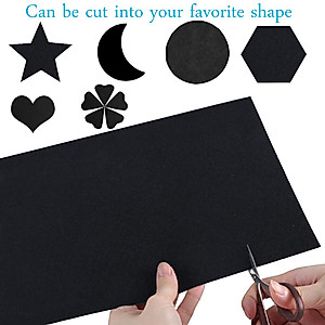 Self Adhesive Velvet Flocking Liner for Jewelry Drawer Craft Fabric Peel Stick17.7" x 118" (Black)