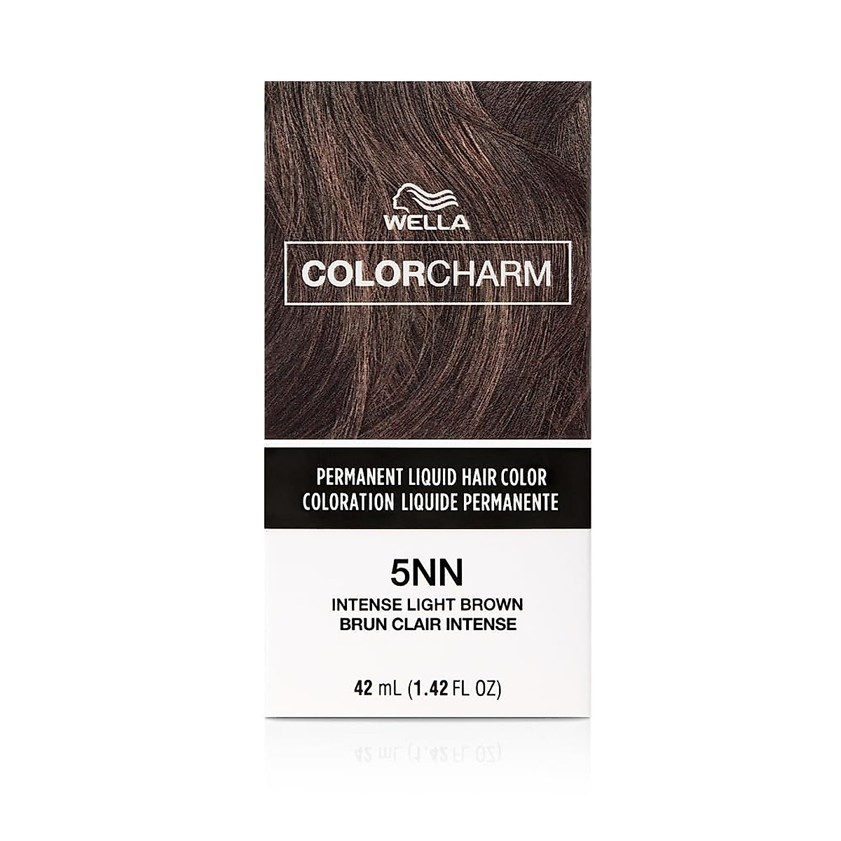 COLORCHARM Permanent Liquid Hair Color for Gray Coverage| 5NN Intense Light Brown | 1.4 Fl Oz