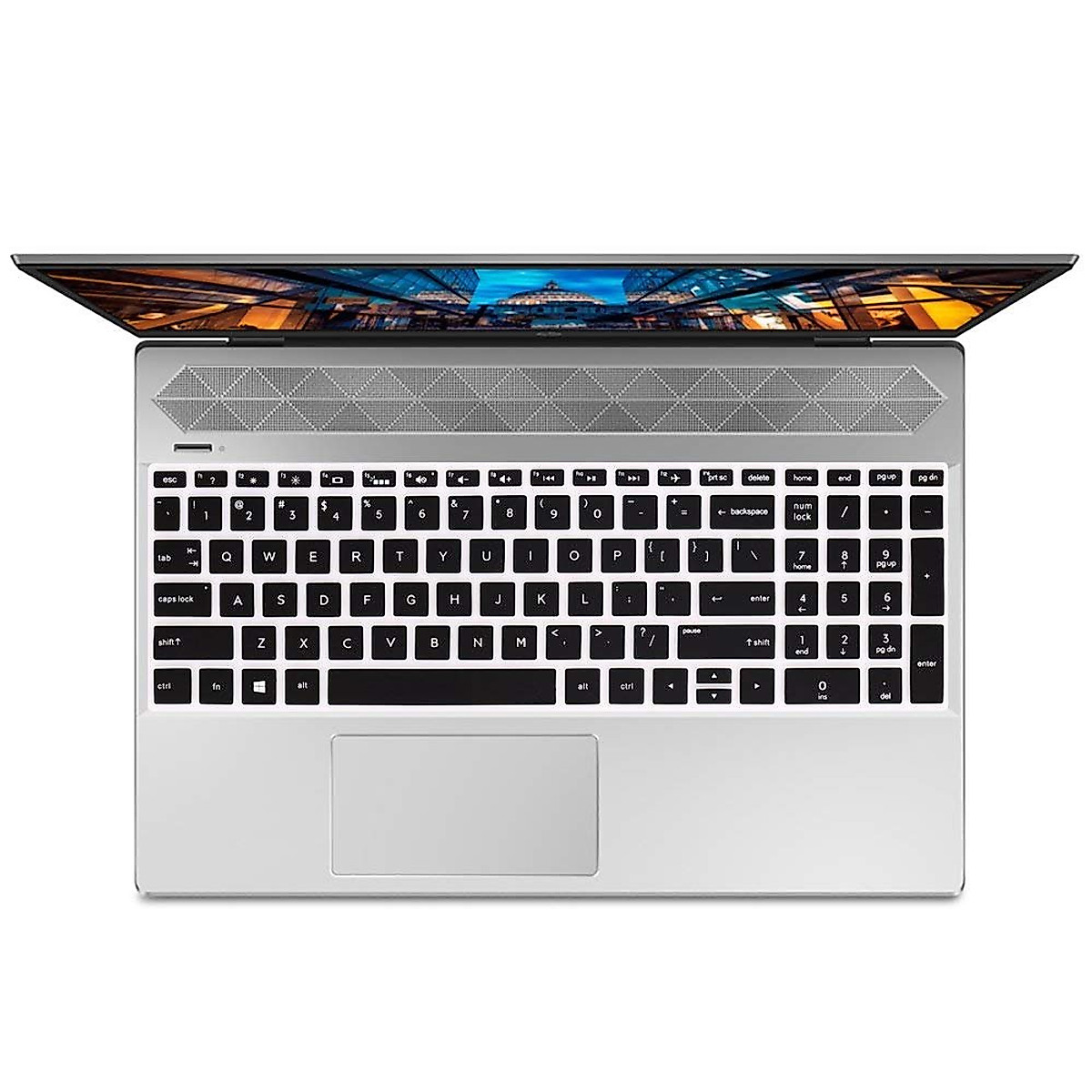 Keyboard Cover Compatible with 2019 2018 HP Pavilion 15 Series /2019 2018 HP Pavilion x360 15.6” Series/HP Envy x360 15.6” Series/HP Envy 17 Series/HP Laptop 15t 17t 17-ca0011nr 17-by0040nr -Black