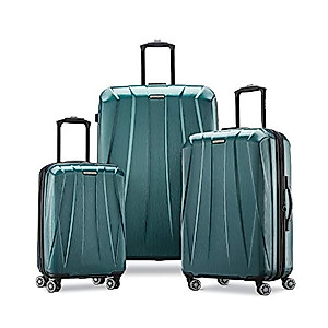 Samsonite Centric 2 Hardside Expandable Luggage with Spinner Wheels, Emerald Green, 3-Piece Set (20/24/28)