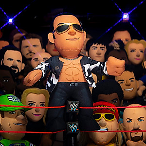 WWE Old School The Rock 10" Plush Figure - A Wrestling Legend for Play or Display