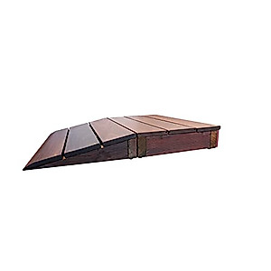 Outdoor Intermediate Wheelchair Ramp and an Outdoor Intermediate Step (Made in the USA) (Ironwood)