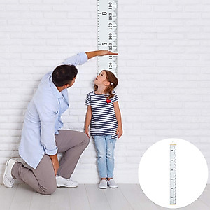 Height Growth Chart, 1pc Wall Hanging Ruler Kids Height Measuring Ruler Height Chart Pendant Wall Decor Height Measurement Ruler for Kids (Gray)