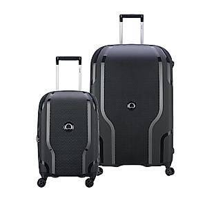 DELSEY PARIS Clavel Hardside Expandable Luggage with Spinner Wheels, Black, 2-Piece Set (19/30)