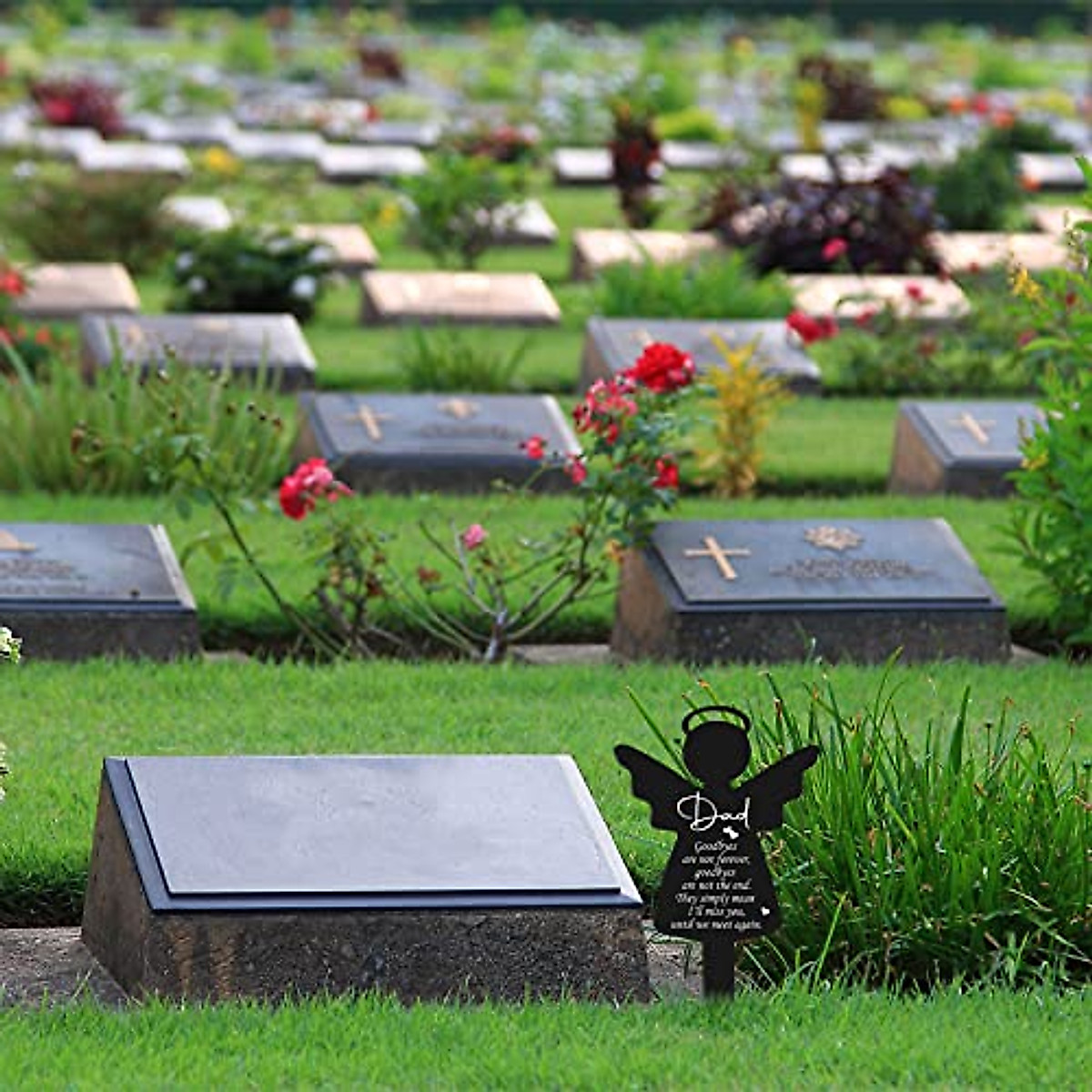 Memorial Angel Stake - Waterproof Grave Marker for Cemeteries