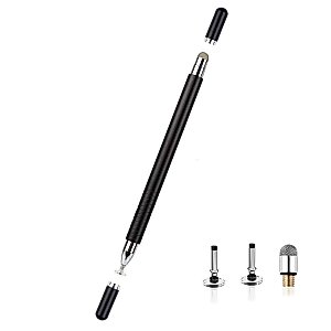 Stylus Pens for Touch Screens,Digital Pen,Capacitive Pen High Sensitivity & Fine Point,Magnetism Cover Cap,Universal for Apple/iPhone/Ipad/Android/Microsoft and Other Touch Screens (Black)