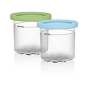 Ninja XSKPLD4BCD Pints 4 Pack & NC300s Series Creami Ice Cream Makers & XSKPLID2CD Pints 2 Pack, Compatible with NC299AMZ & NC300s Series Creami Ice Cream Makers, BPA-Free