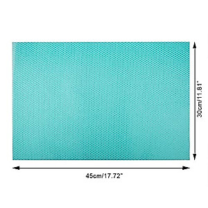 Sonku 8 Pcs Refrigerator Mats Shelf Liners, EVA Washable Can Be Cut Refrigerator Pads Fridge Mats Drawer Table Placemats Shelves Drawer Table Mats Size 17.72"x11.81",2 Pink/2 Green/2 Blue/2 Clear