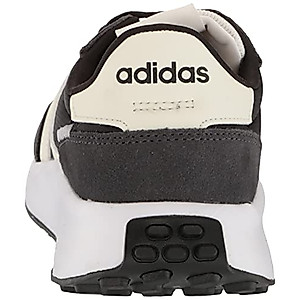adidas Women's 70s Running Shoe, Black/Off White/Carbon, 7.5