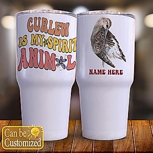 Adorable Curlew Lover Tumbler for Coworkers and Friends Vacuum Insulated Stainless Steel Tumbler 30oz Customizable Name