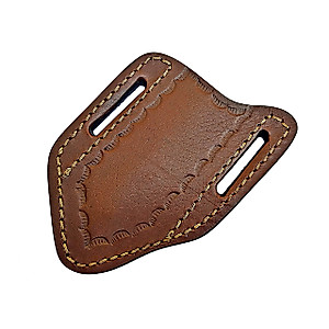 5" Long Handmade Leather Sheath for Folding Knife Pocket Knife Leather Sheath for 5"—6" Pocket Knife