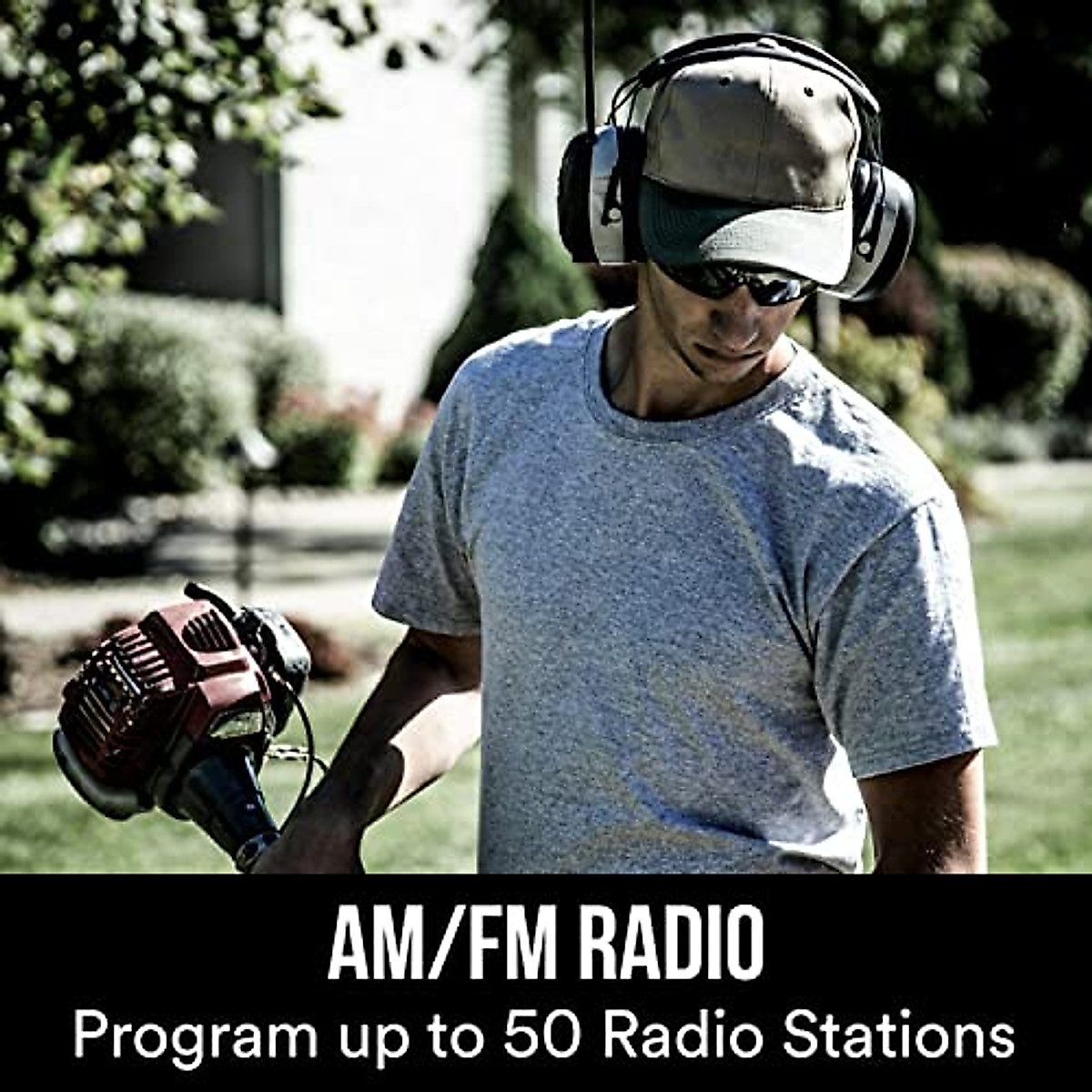 3M WorkTunes Connect + AM/FM Hearing Protector with Bluetooth Wireless Technology, Ear protection for Mowing, Snowblowing, Construction, Work Shops