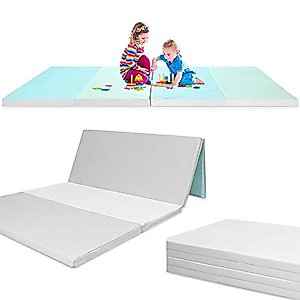 Folding - Reversible - Toddler and Baby Play Mat for Floor Activity Gym - Non-Slip Waterproof Baby Activity Mat