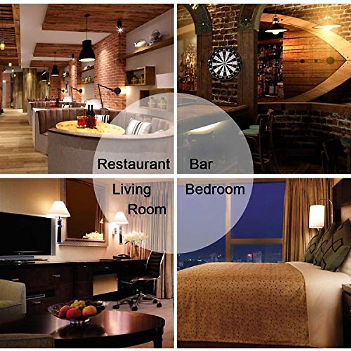 Leools Vintage LED Filament Bulb T300, 6W Dimmable T10 Edison Light Bulb Long Tubular Antique LED Light,E26 Base,Clear Glass,Warm White,2700K, 600LM(60W Equivalent),11.81in(300mm), Pack of 4