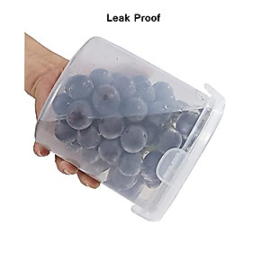 TIAN CHEN Reusable Soup Container with Lid Refrigerator, 2pcs Airtight Round Pickle Jar, Tall Bread Proofing Box, Commercial Storage Bulk Food Organization, Leak Proof, BPA Free (1pcs 50oz,1pcs 109oz)