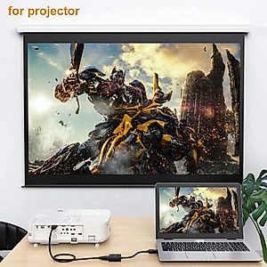 TSUPY 𝐃𝐢𝐬𝐩𝐥𝐚𝐲𝐏𝐨𝐫𝐭 to HDMI Adapter Converter 4K UHD, DP (Source) to HDMI (Monitor) Cable Gold Plated Converter Displaylink Cord Compatible for PC, Projector, HDTV and More Display Devices