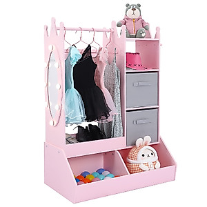 Bophy STM-601PA-NEW Kid Wardrobe, Large, Pink