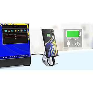 Gechic 2101H 21.5" Portable Travel Monitor 1080p HDMI, USB-C Docking Power Delivery for Laptop/MacBook/Switch/Smartphone Fast Charge 45 W, Dual Video Interface, 2W Speaker with Protective Travel Bag