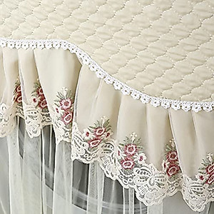 Vosarea Front Door Decor Sunproof Washing Machine Cover 60x60x87cm Automatic Washer Protectors Delicate Washing Machine Cover (Beige) Laundry Machine Cover Replacement Home Decoration