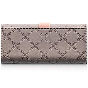 PAULO SERINI® Wallet Women - Womens Wallet with Coin Purse - Card Holder 9 Cards - Wristlet - Vegan Wallets for Women - Birthday Gifts for Women - Billeteras de Mujer - Carteras de Mujer - Cool Gray