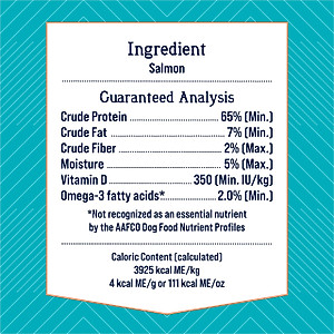 Stewart Freeze Dried Dog Treats, Wild Salmon, 2.75 oz Grain Free & Gluten Free, Resealable Pouch, Single Ingredient, Training Treat in Beef Liver, Salmon, Chicken Liver & Chicken Breast 4, 14, 21 oz