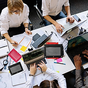 ACRSIKR Pencil Pouch for 3 Ring Binder, Zipper Pencil Case Bag Three Hole with Clear Window Black 1 Pack