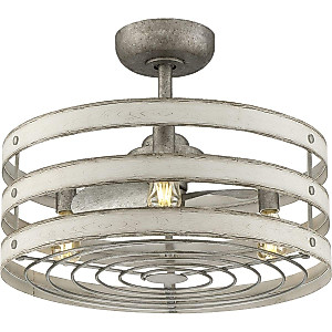 Progress Lighting P250012-141-22 Gulliver Ceiling Fans, 18-1/8" x 23-1/2", Gray