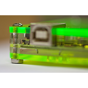 C4Labs Zebra Case Kit for The Arduino Uno R2, R3, R4, R4 WiFi (not Included) - Lazer Lime