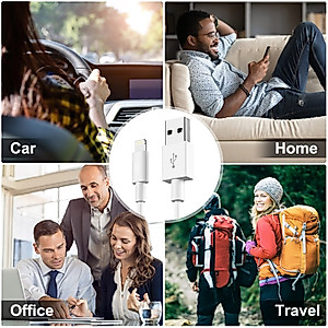 Souina iPhone Charger,[MFi Certified] Lightning Cable Original 3Pack 10ft USB Power Fast Charging Data Sync Transfer Cord Compatible with iPhone14 13 12 11 Max/X/8/7/Plus/6S/6