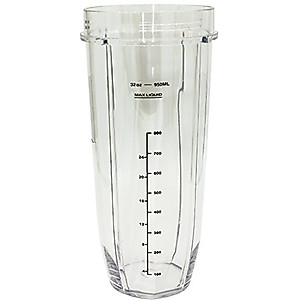Blendin Replacement Cup Jar, Compatible with Nutri Ninja Auto-iQ 1000W and Duo Blenders (32 Ounce Cup)
