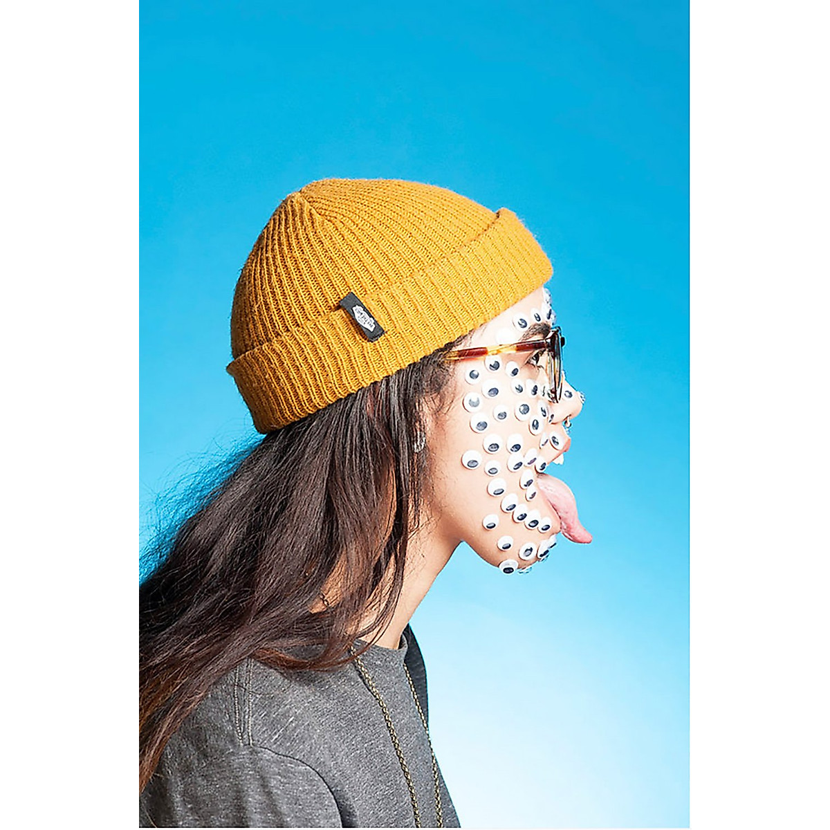 Decora 100pcs 18mm Round Wiggly Wobbly Googly Eyes Self-adhesive Peel Sticker