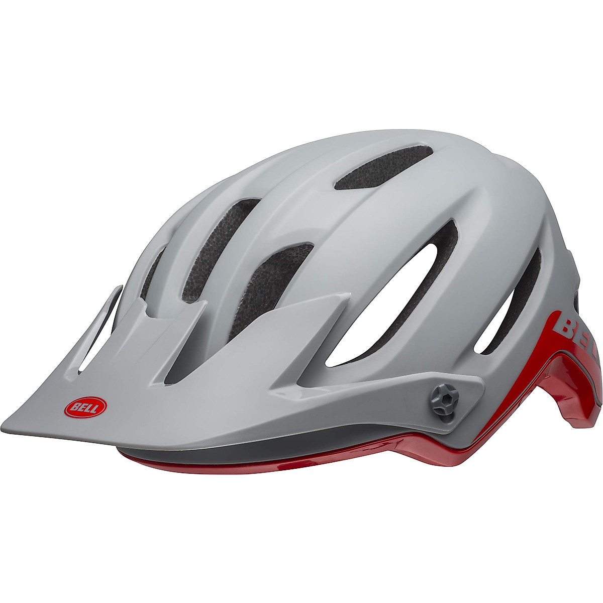 BELL 4Forty Mips Adult Mountain Bike Helmet - Matte Dark Gray/Crimson (2023), Small (52-56 cm)