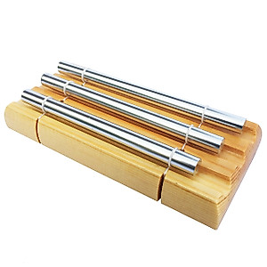 Wearika Percussion Trio Chime - Solo Percussion Instrument, Meditation Bell for Yoga, Musical Instruments for Children, Responsive Classroom Bell, Three Tone Chime, Hand Chime, Handheld Bar Chime