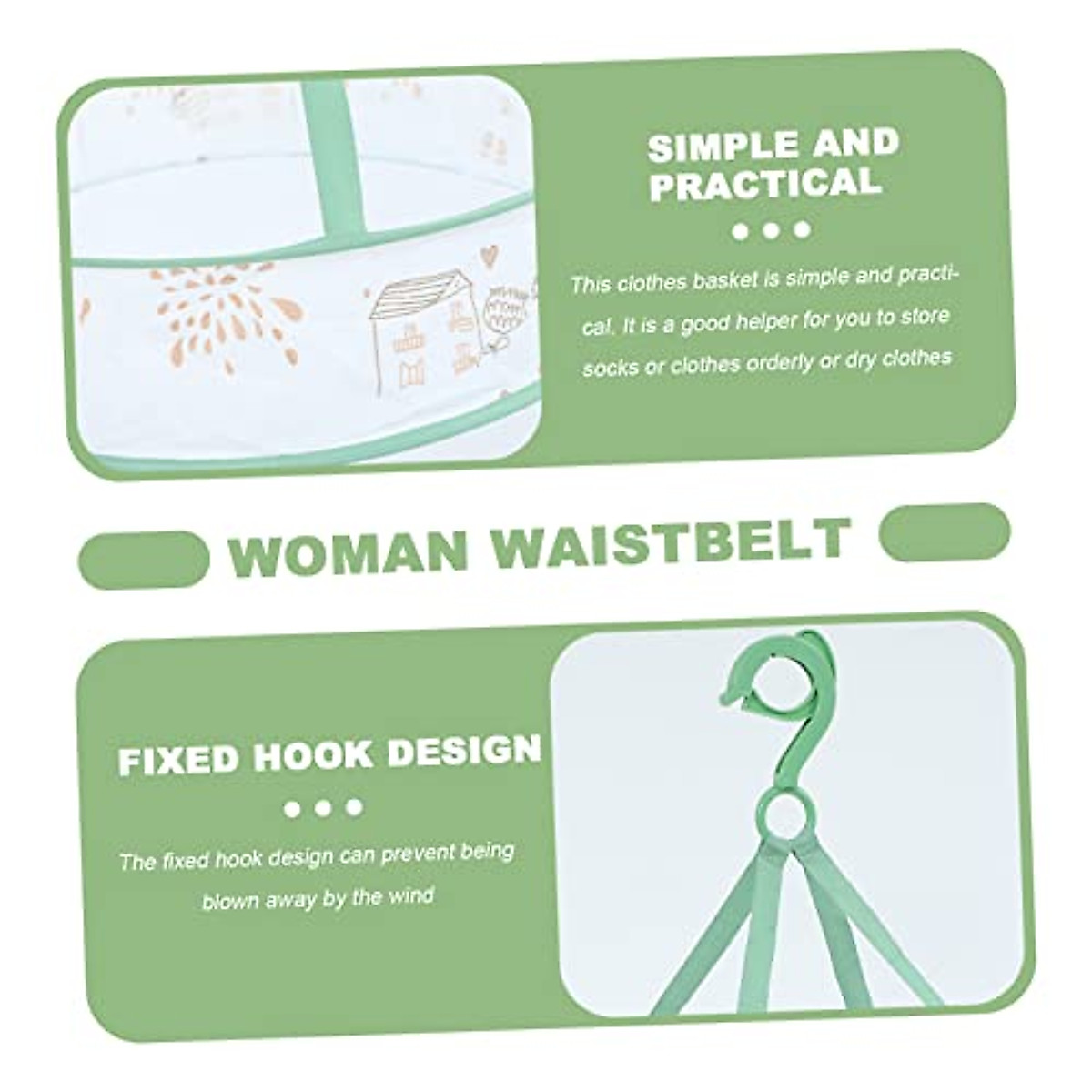 OFFSCH 1pc Clothes Basket Clothes Drying Rack Hanging mesh Drying Rack Collapsible Drying Rack for Clothes Makeup Towels Drying Basket Laundry Hanging Basket Earth Tones Polyester