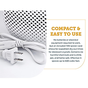 SnapSafe Rechargeable Dehumidifier Large, 75901 - Portable Moisture Absorbers for Gun Safes & Cabinets, Closets, & Pantries-Prevent Moisture Damage for Gun Safe Accessories, Firearms in Your Gun Vault